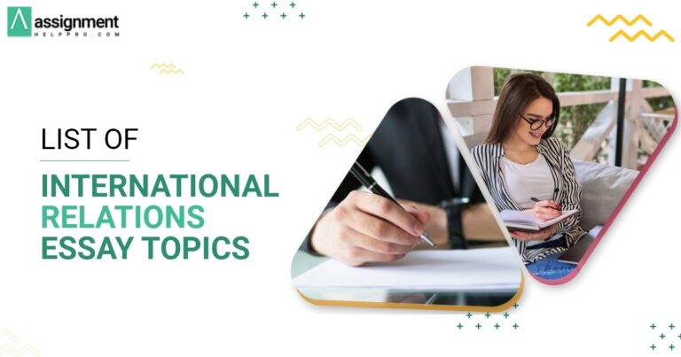 International Relations Essay Topics & Research Ideas