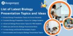 Best Biology Presentation Topics | 2026 Genetics, Ecology & Cells